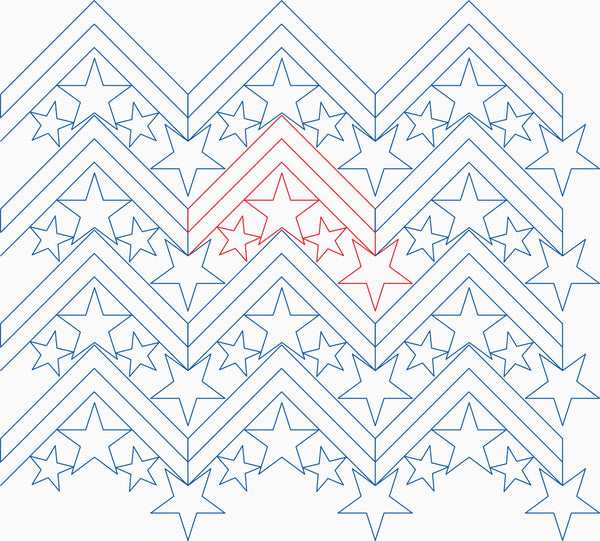 Chevron Star Stripe – Sew Shabby Quilting